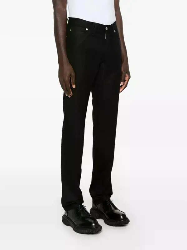 Brioni Wool Flannel Trousers - Black