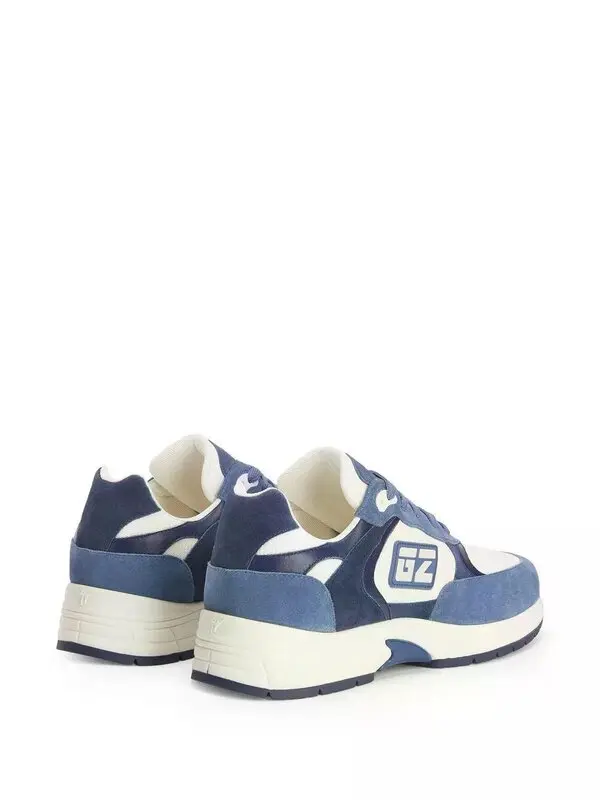 GIUSEPPE ZANOTTI Low-top Panelled Sneakers - Blue