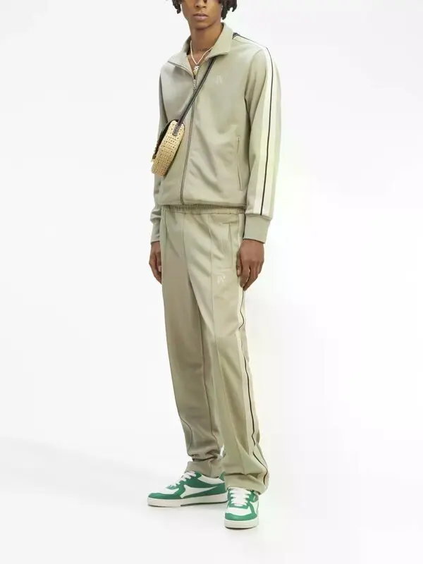 Palm Angels Monogram-embroidered Striped Track Pants