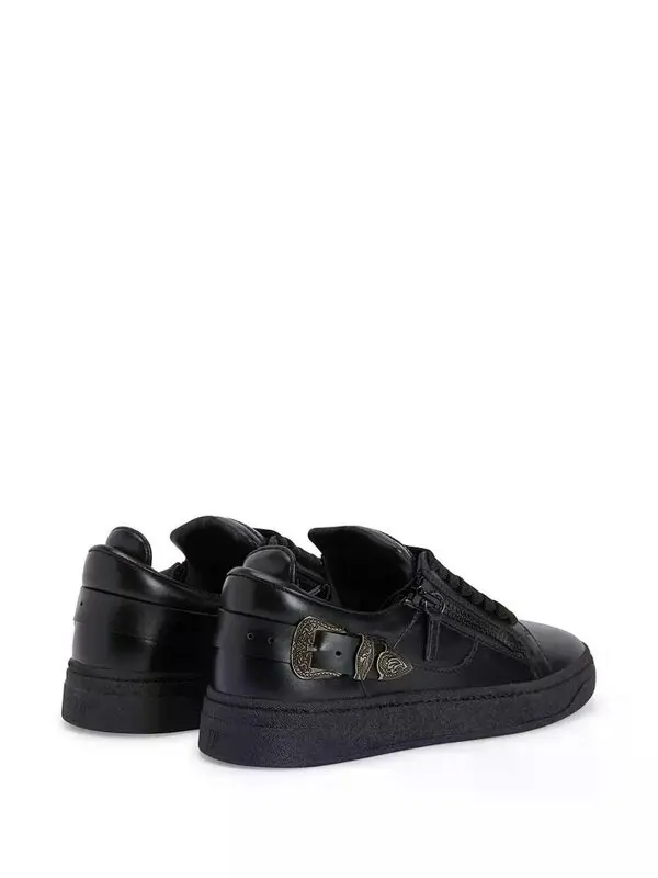 GIUSEPPE ZANOTTI Deluxe Double-zip Low-top Sneakers - Black