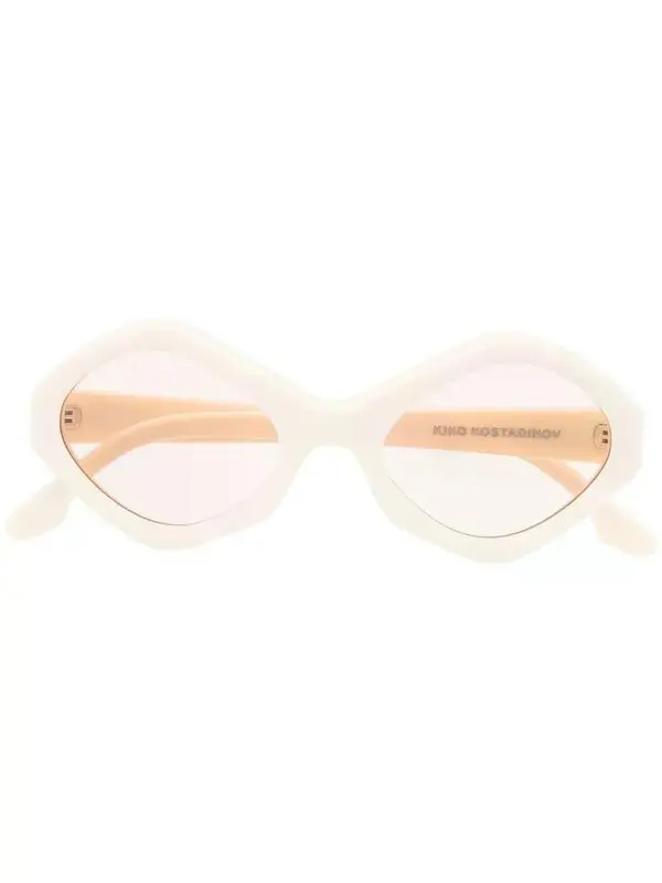 KIKO KOSTADINOV Octavia Geometric-frame Sunglasses - Neutrals