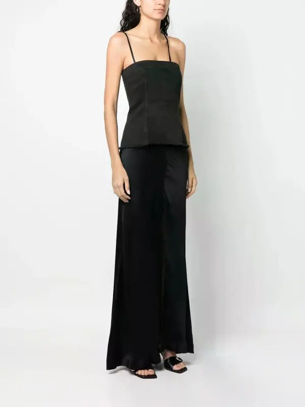 Blumarine Layered Sleeveless Maxi Dress