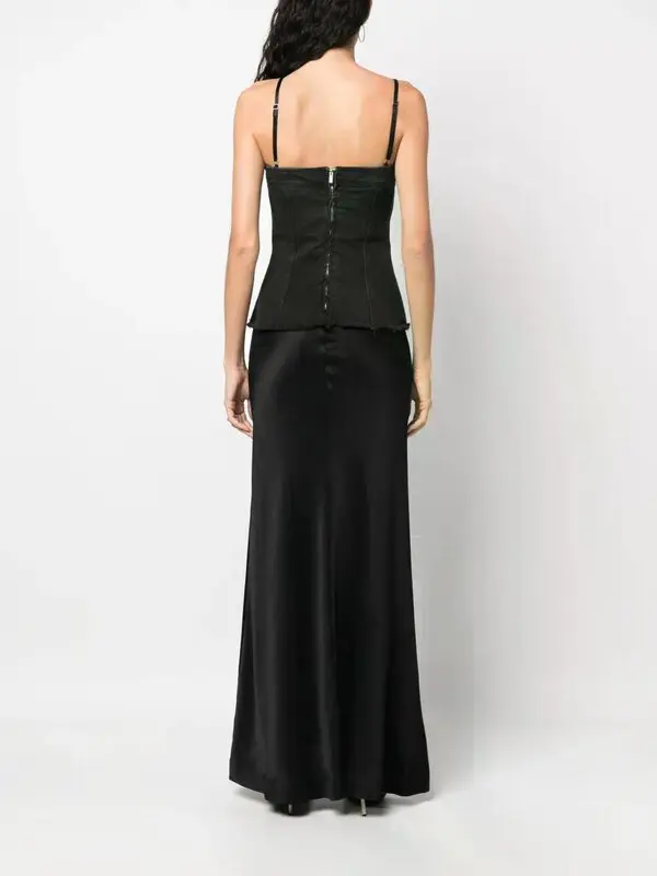 Blumarine Layered Sleeveless Maxi Dress
