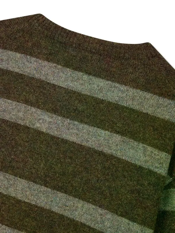 STUDIO TOMBOY Striped Crew Neck Long Sleeve Pullover