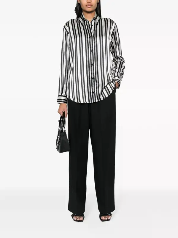 Fendi Panelled Striped Trousers