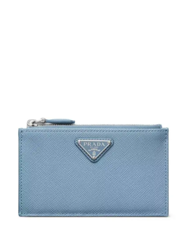 Prada Textured Cardholder - Blue