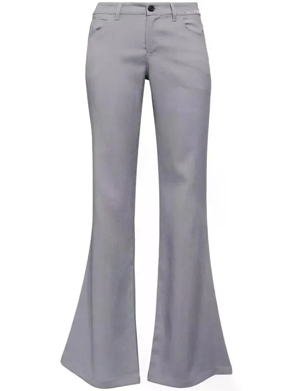 Marni Mid-rise Flared Virgin Wool-mohair Blend Trousers