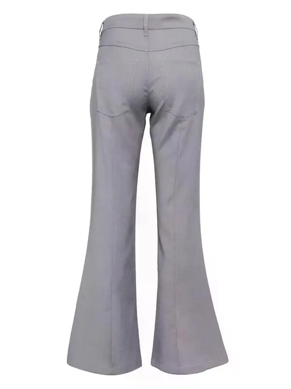 Marni Mid-rise Flared Virgin Wool-mohair Blend Trousers