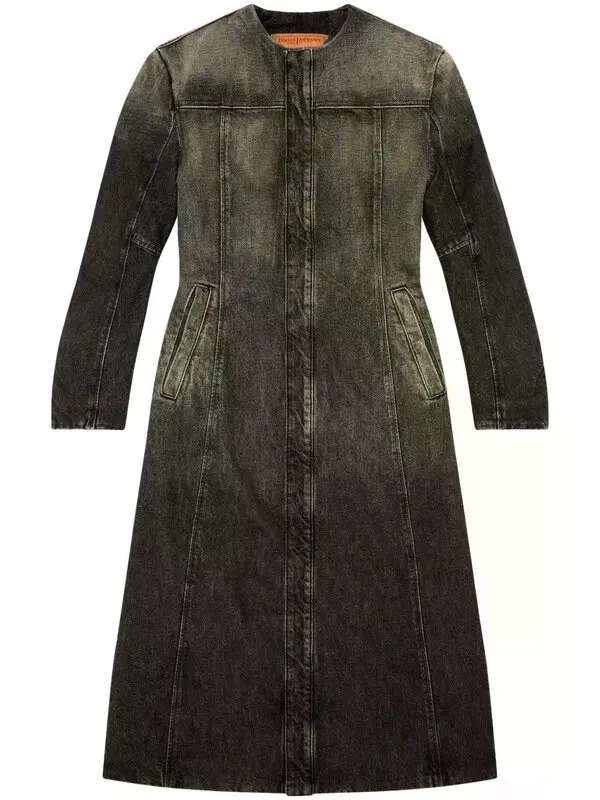 DIESEL® Collarless Denim Coat