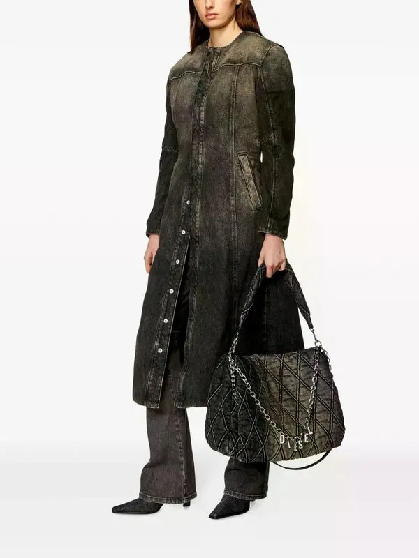 DIESEL® Collarless Denim Coat