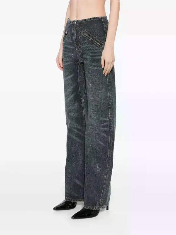 Alexander Wang Rhinestone-embellished Jeans