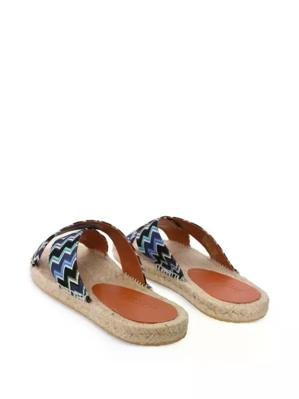 Missoni Naxos Woven Slides - Blue