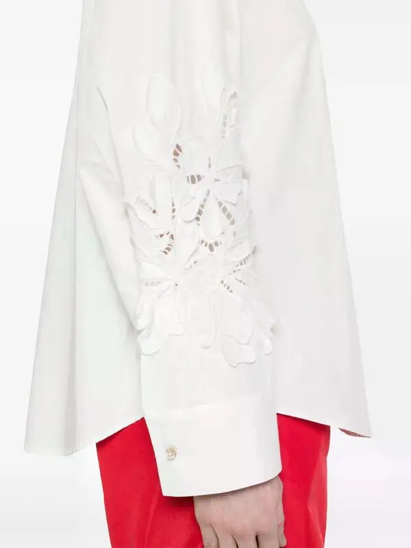 FORTE_FORTE Lace Detail Shirt