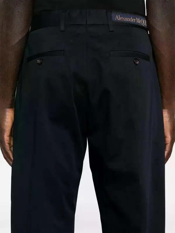 Alexander McQueen Gabardine Straight-leg Trousers