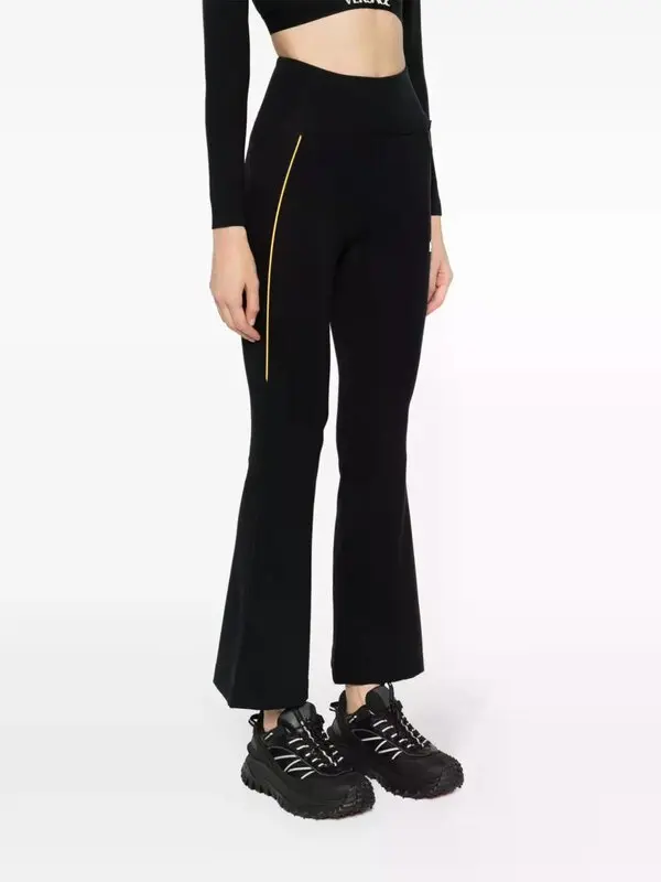 Versace Logo-appliqué Flared Leggings
