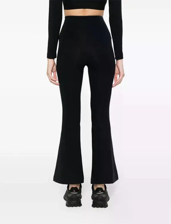 Versace Logo-appliqué Flared Leggings