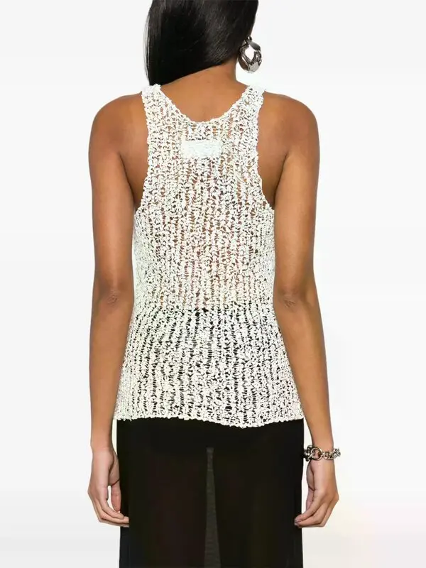 MAISON MARGIELA Sheer Mesh Racerback Tank Top