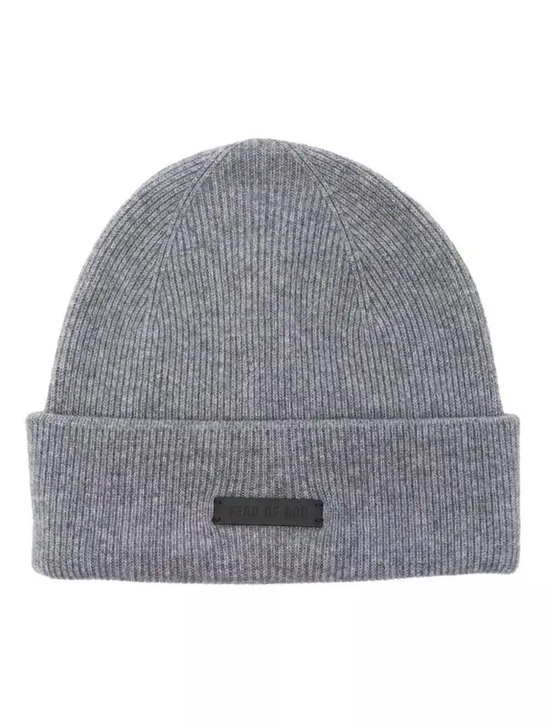 Fear Of God Cashmere Beanie Hat - Grey