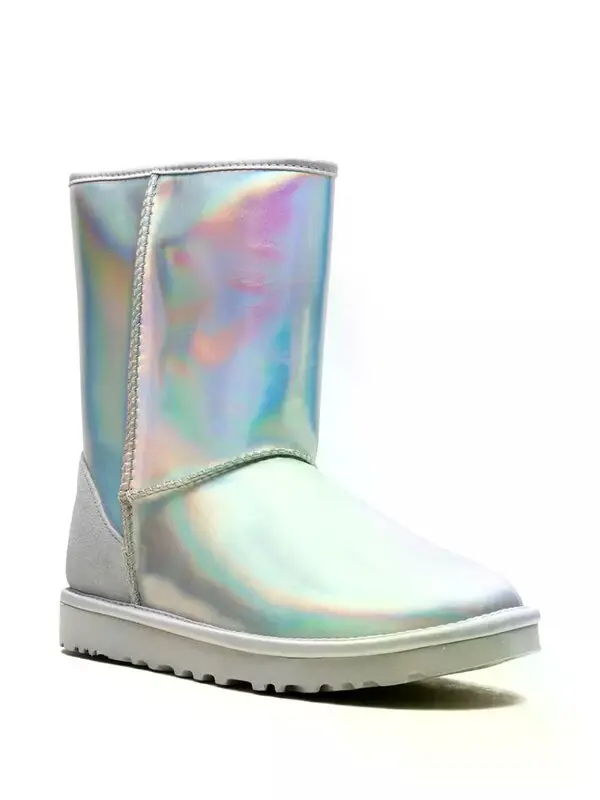 UGG Classic Short Iridescent Boots - Silver