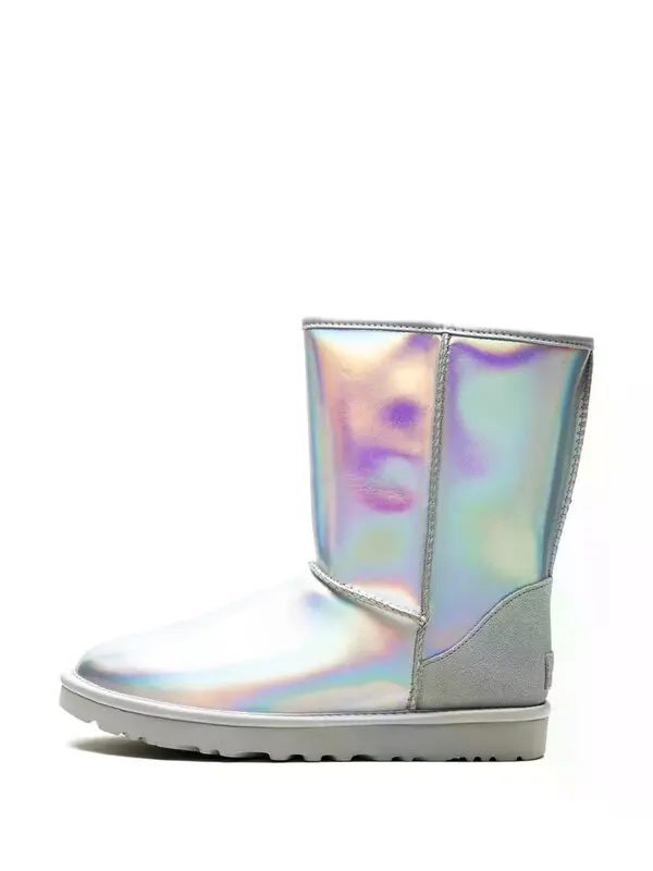 UGG Classic Short Iridescent Boots - Silver