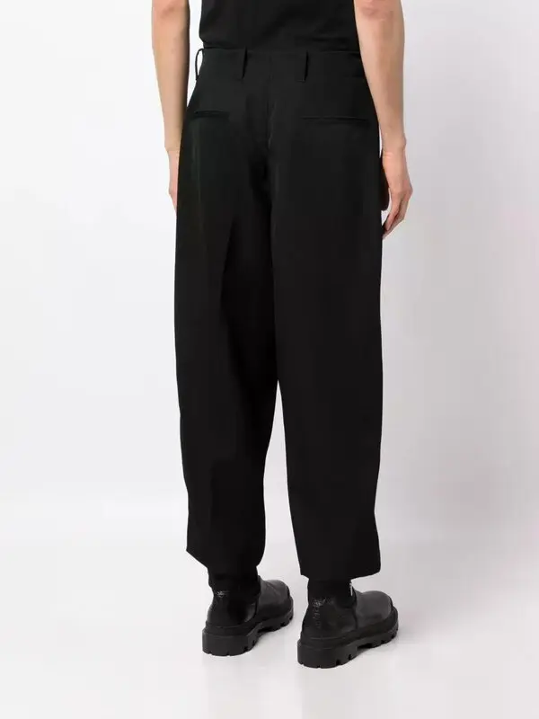 JIL SANDER Wool Tapered Leg Trousers