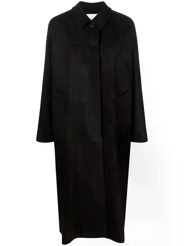 SKALL STUDIO Mary Check-print Mid-length Coat