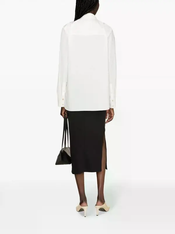 Khaite Pointed Collar Cotton Shirt