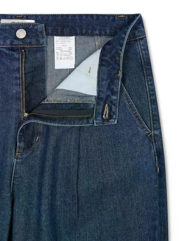 STUDIO TOMBOY Pleat-detail Wide-leg Jeans
