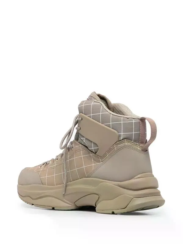 Undercover Lace-up Ankle Boots - Brown