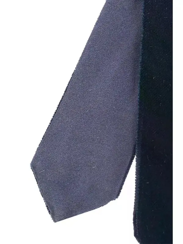 Giorgio Armani Velvet Effect Tie - Blue
