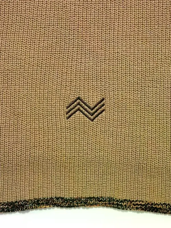 Missoni Logo-embroidered Scarf - Brown
