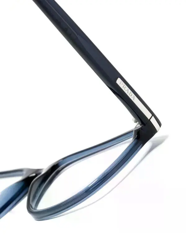 Prada Translucent Rectangle-frame Glasses