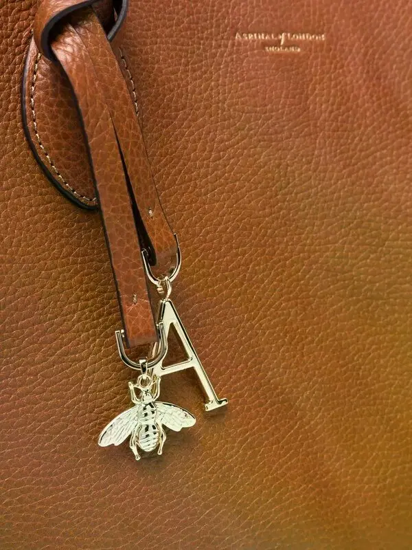 ASPINAL OF LONDON Leather Tote Bag With Bee Charm