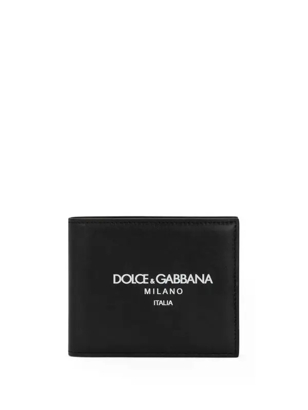 Dolce & Gabbana Logo-print Leather Wallet - Black