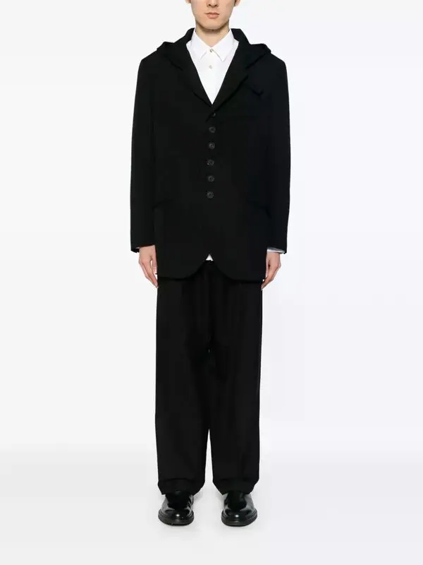 Yohji Yamamoto Hooded Wool Jacket