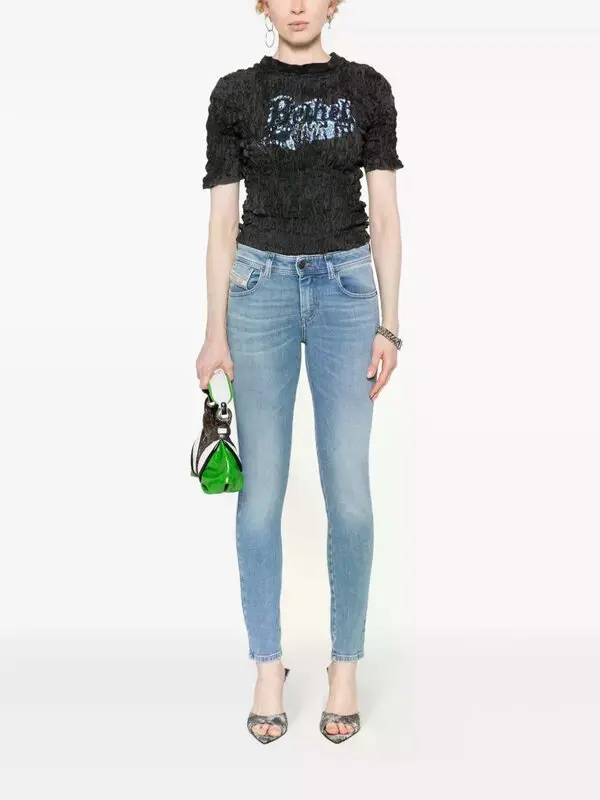 DIESEL® Slandy Mid-rise Super-skinny Jeans