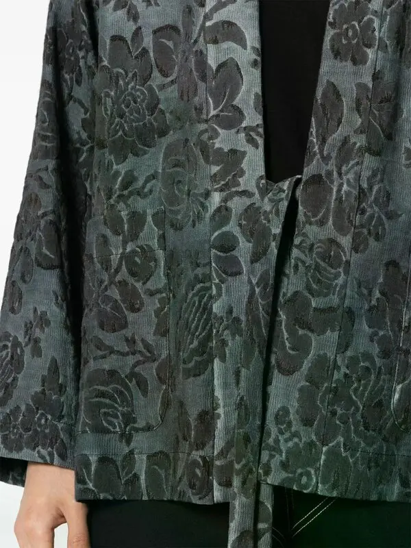 UMA WANG Jacquard Shawl Lapel Jacket
