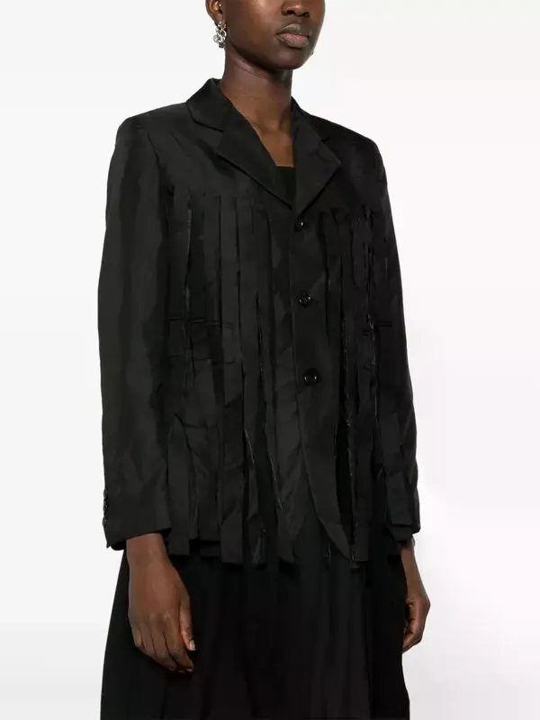Comme Des Garçons Fringe-detail Blazer