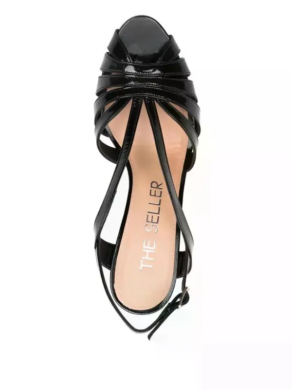 THE SELLER 90mm Leather Stiletto Sandals