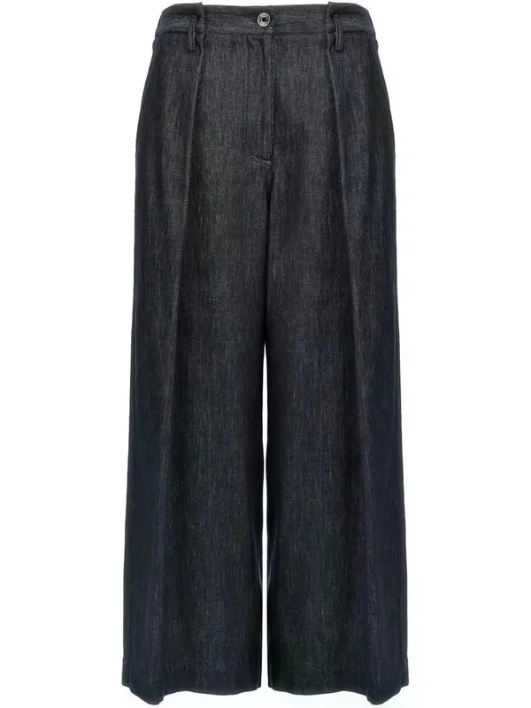 Brunello Cucinelli Pleated Wide Leg Trousers