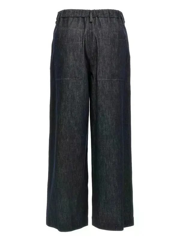 Brunello Cucinelli Pleated Wide Leg Trousers