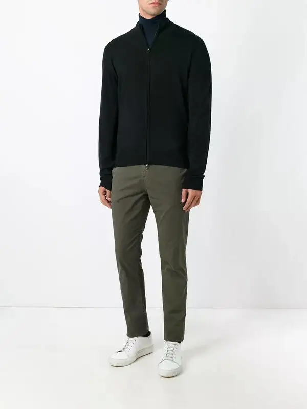 John Smedley High Neck Zipped Cardigan