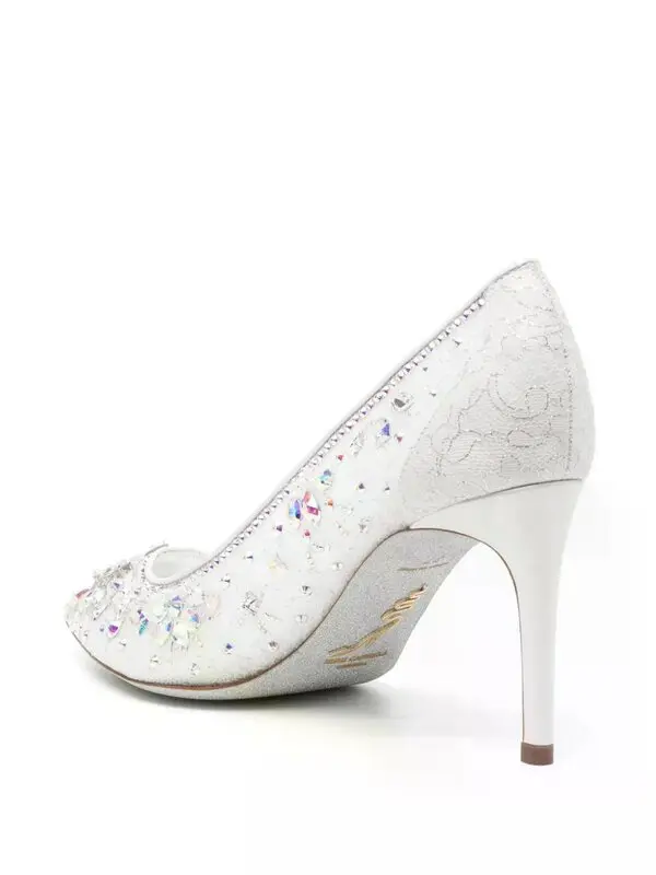 Rene Caovilla 80mm Crystal-embellished Pumps