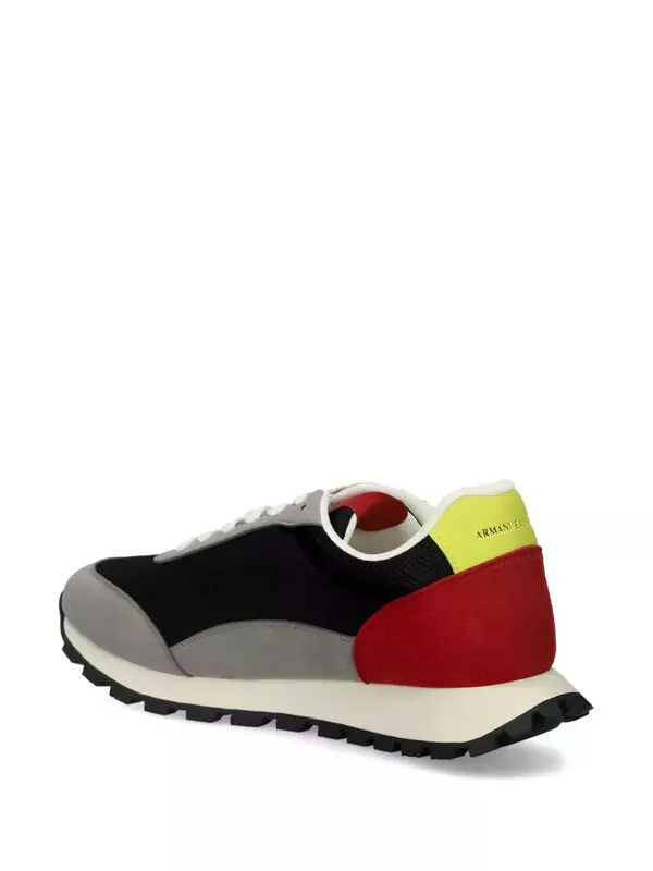 Armani Exchange Paneled Lace-up Sneakers