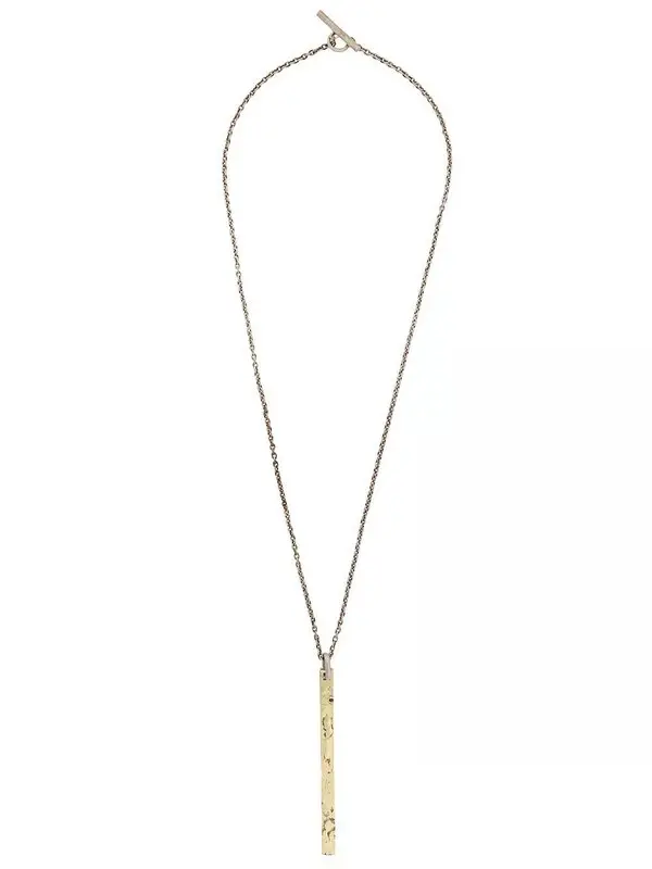 PARTS OF FOUR Sterling Plate Necklace - Silver
