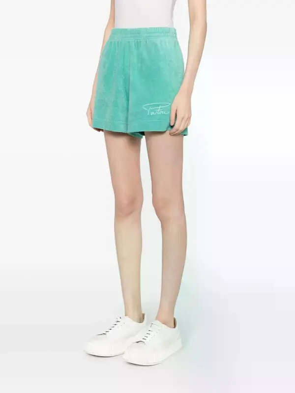 PATOU Logo-embroidered Terry Shorts