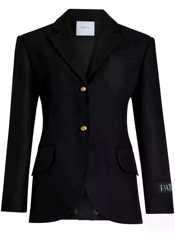 PATOU Belted Cashmere Crepe Jacket