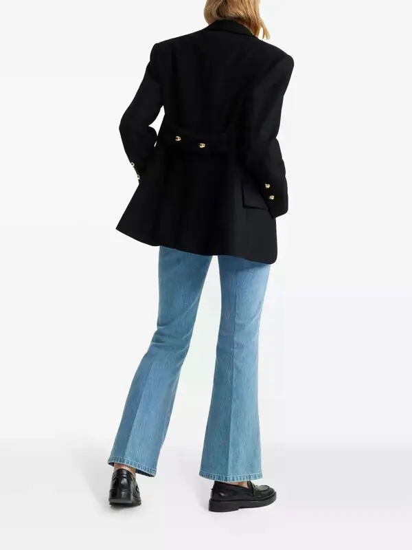 PATOU Belted Cashmere Crepe Jacket