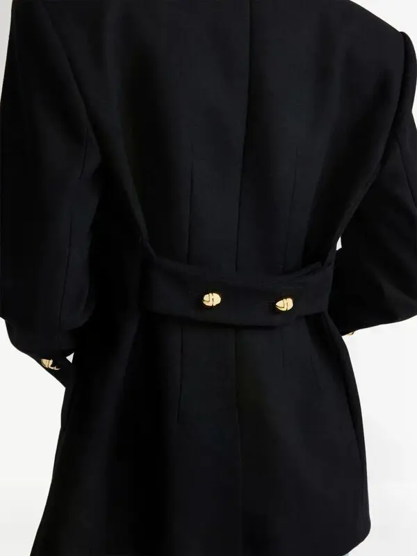 PATOU Belted Cashmere Crepe Jacket