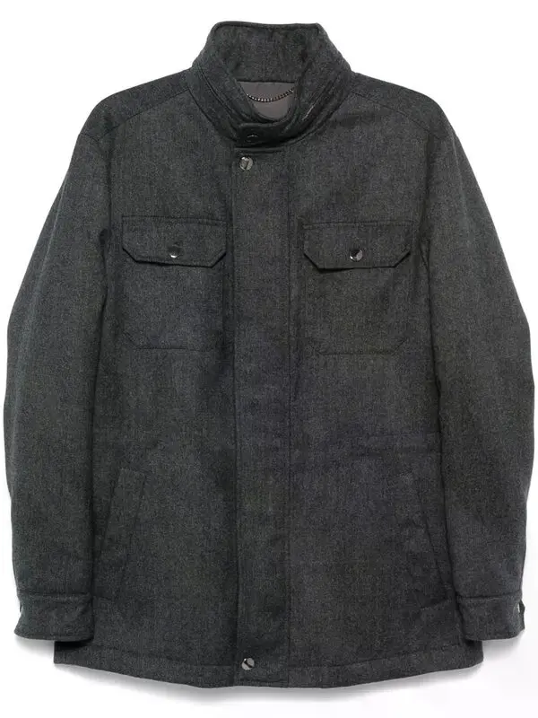 Canali Wool Shirt Jacket